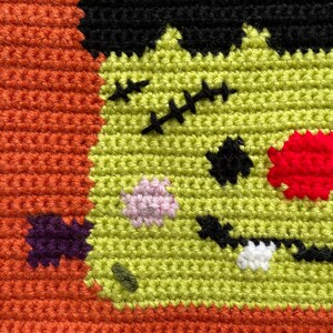 PDF PATTERN: Friendly Frankenstein | Digital Crochet Tapestry Pattern ...