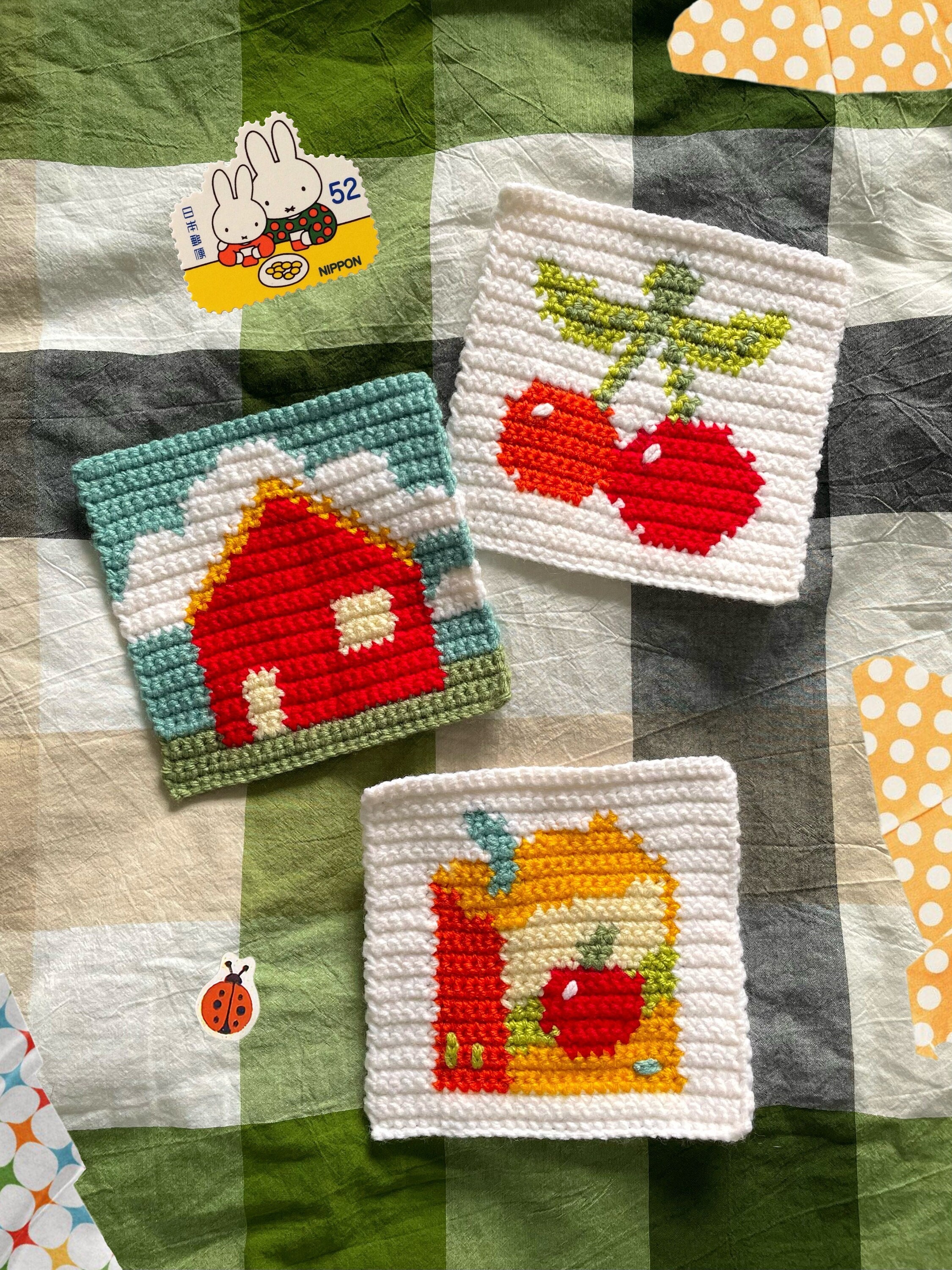 PDF PATTERN: Sunny Days Triptych Digital Crochet Tapestry - Etsy UK