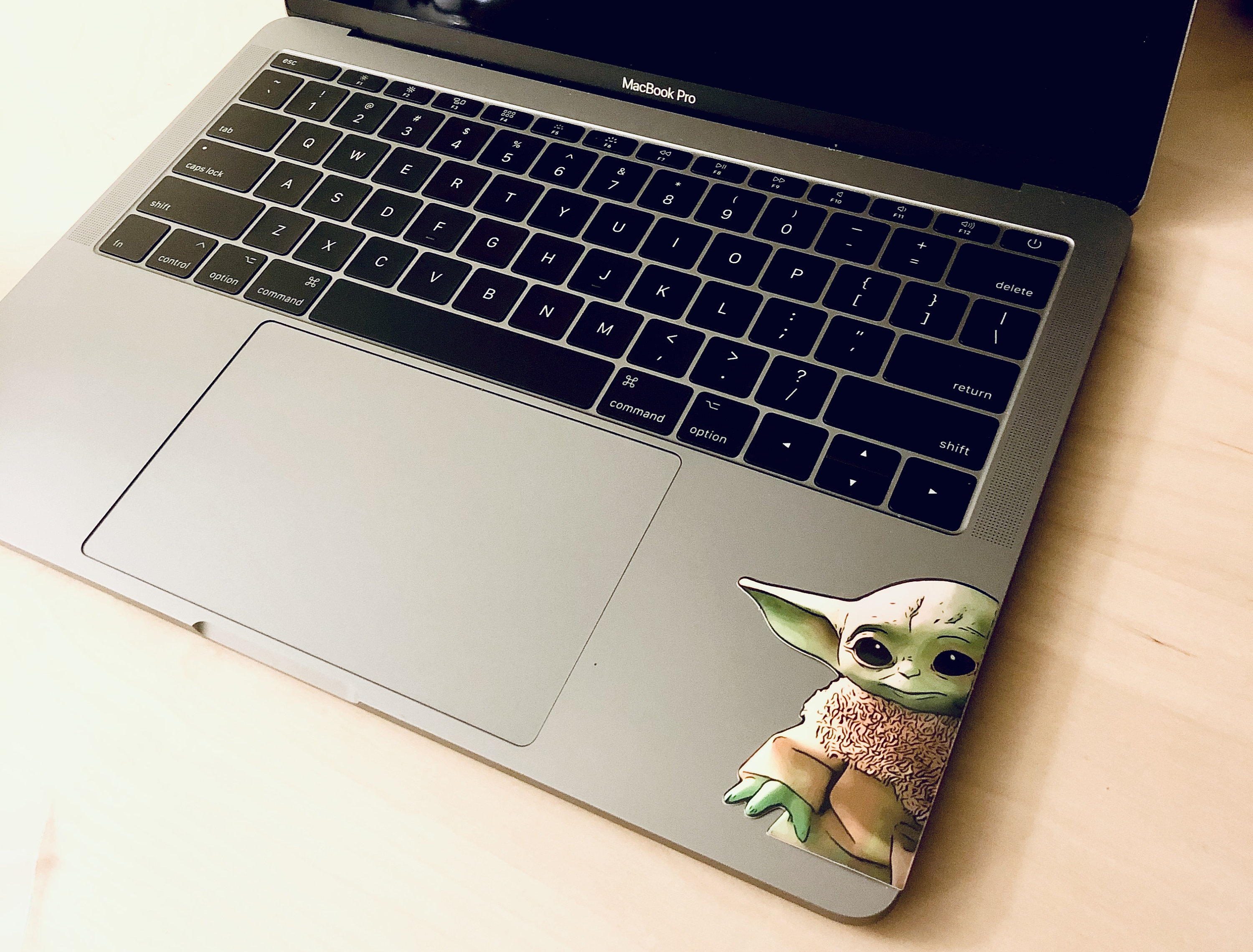 Baby Yoda Holographic Sticker Peeking - Etsy