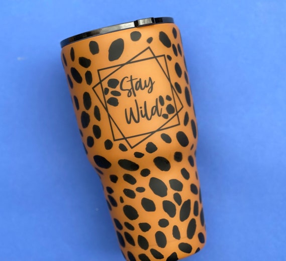 Matte Tumbler Matte Animal Print Spotted Animal Print | Etsy