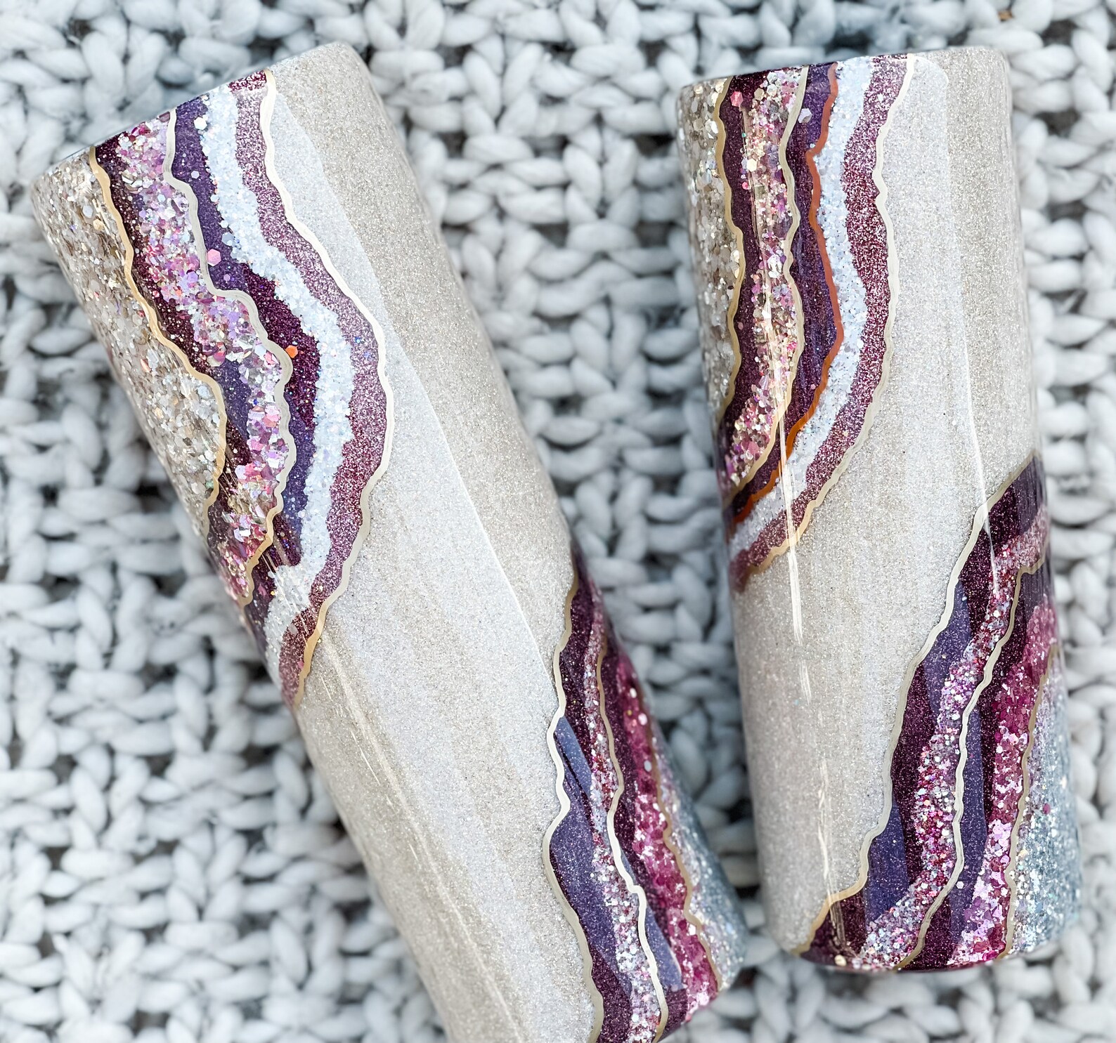 Rose Gold Geode Tumbler Geode Tumbler Geode Glitter Tumbler - Etsy