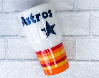 Houston Astros Tumbler, Yeti Cup, Stainless Steel Tumbler, Tumbler - Etsy