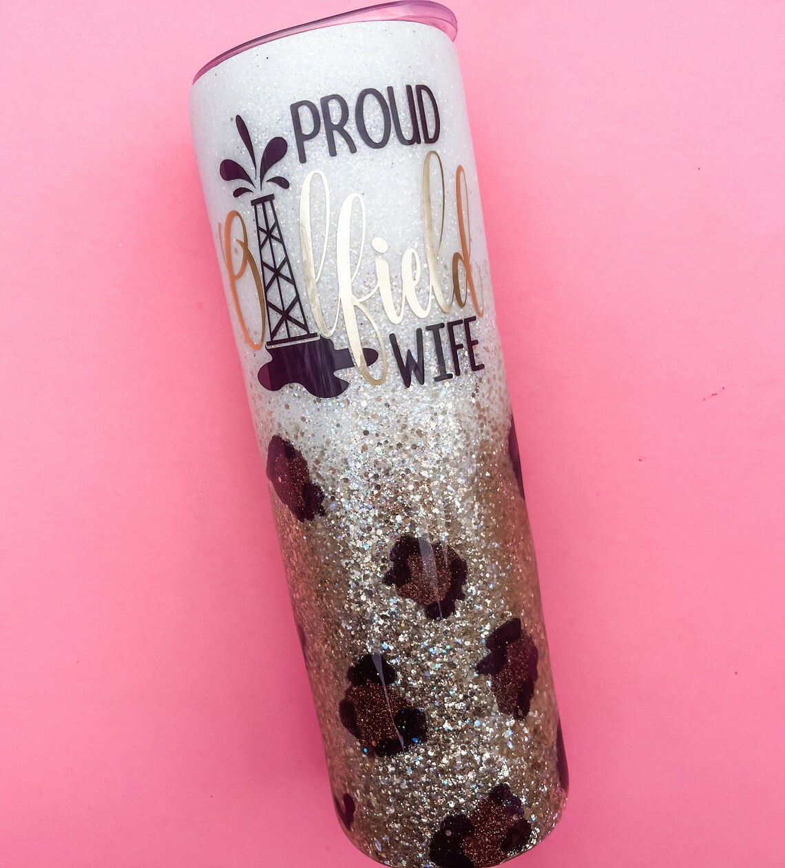 Oilfield Wife Tumbler, Leopard Oil Wife Cup, Oilfield Wife Life - Etsy