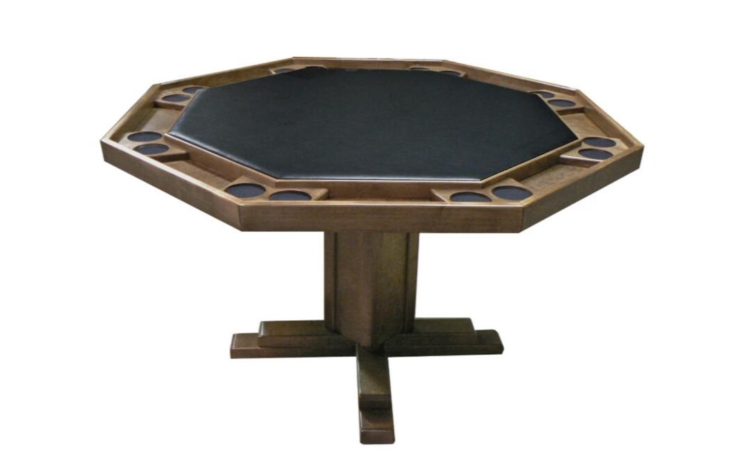 Kestell #86 Maple or Oak Pedestal Poker Table - Designed by Maine Home ...