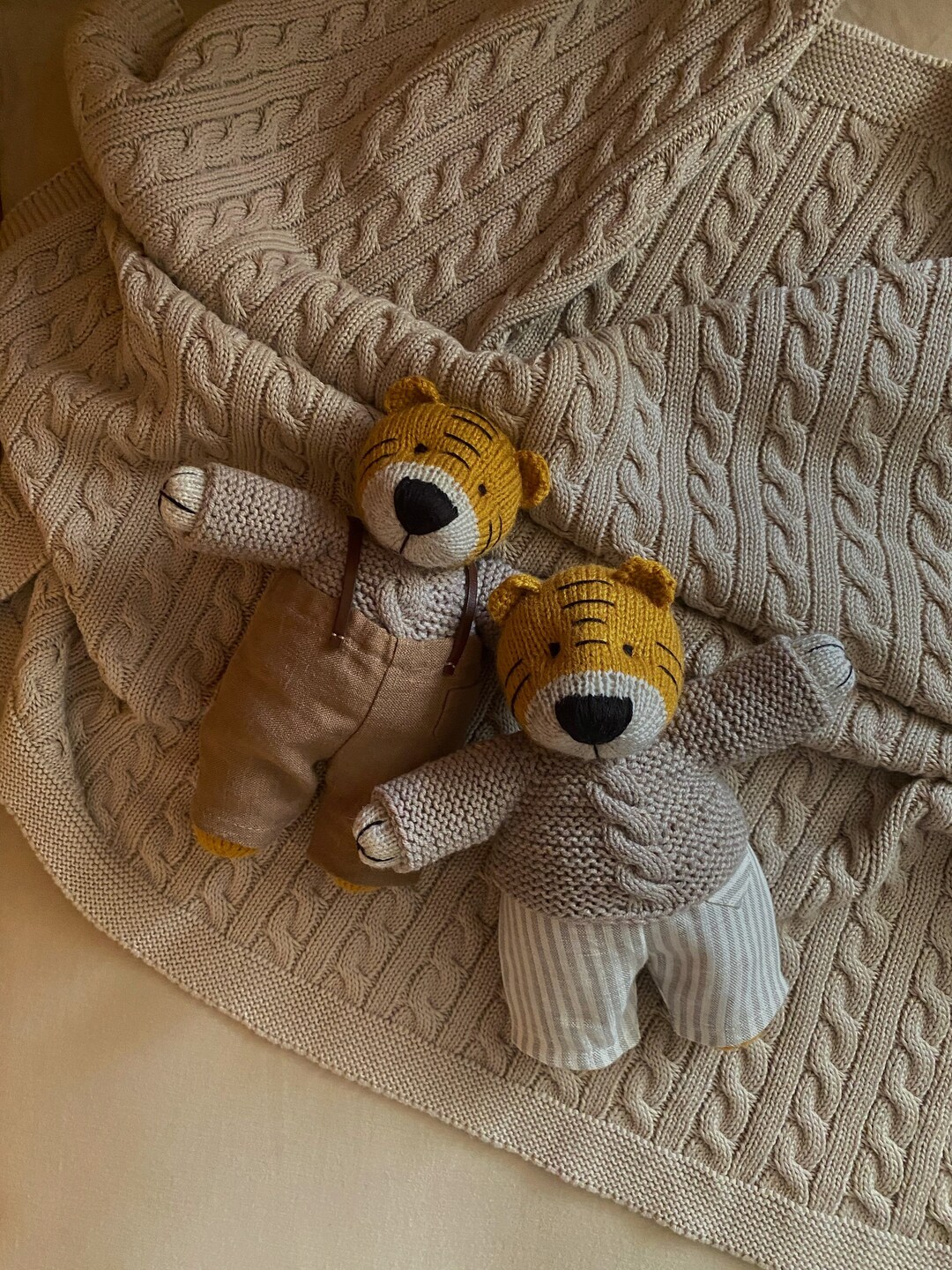 Baby’s First Soft Toy, Soft Tiger, Newborn Gift, Wool Tiger , Baby ...