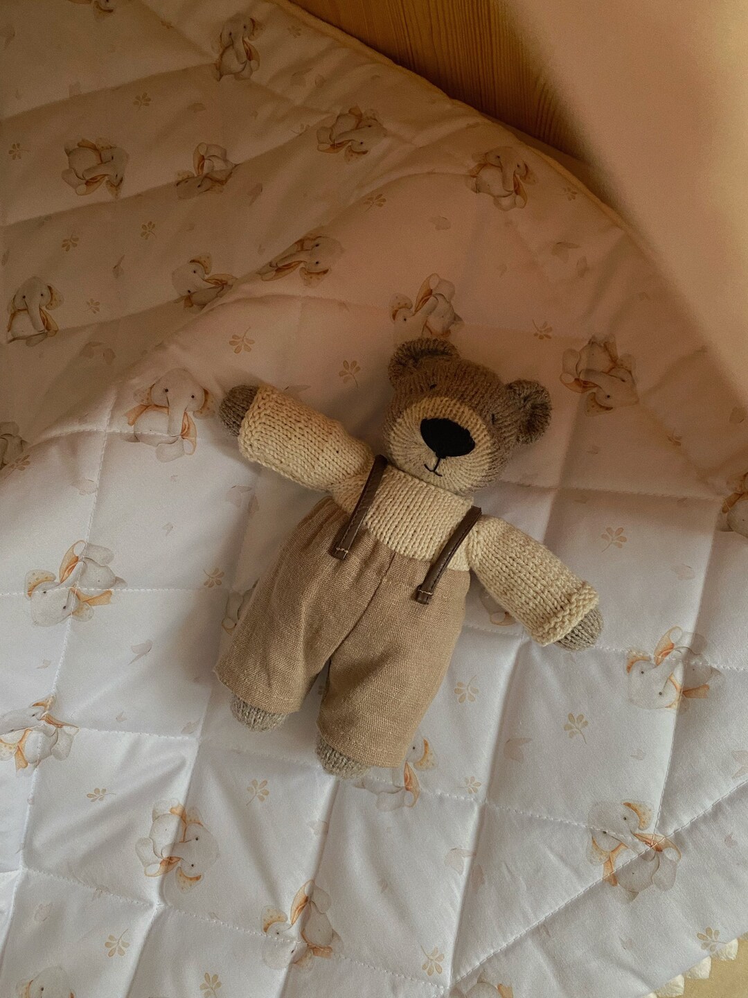 Baby’s First Soft Toy, Soft Bear, Newborn Gift, Wool Bear , Baby Shower ...