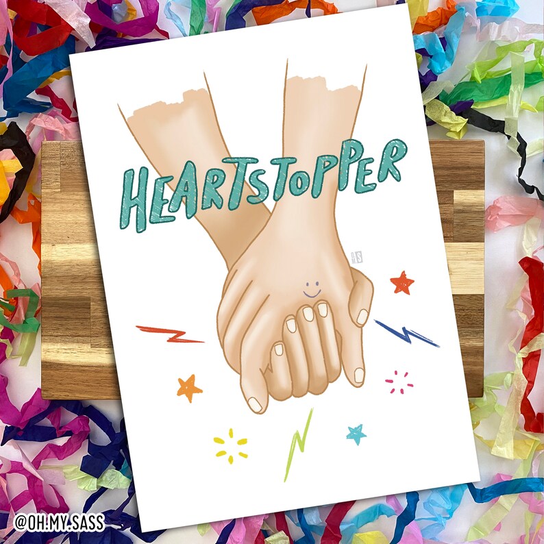 Heartstopper Holding Hands Print Poster Netflix TV Show - Etsy