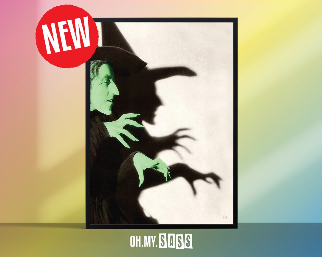 Wizard of Oz Wicked Witch of the West Print | Elphaba | Yellow Brick ...