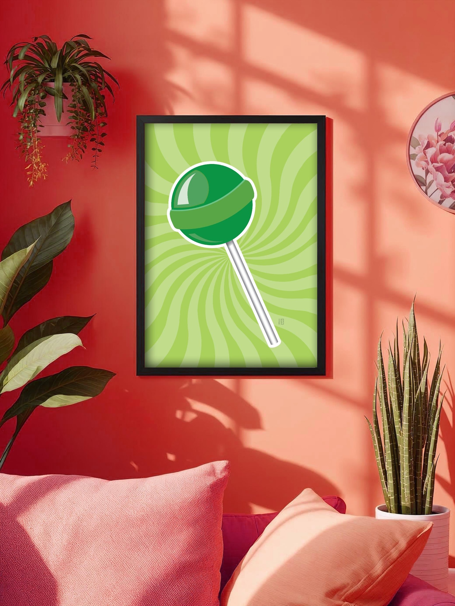 Lollipop Candy Print | Pick 'n' Mix Poster | Colourful Retro Sweet Shop ...