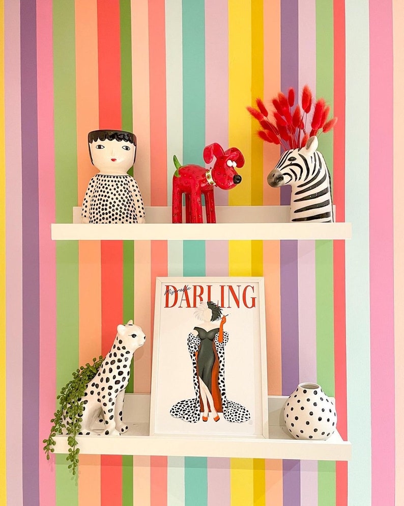 Cruella De Vil Magazine Cover Print Darling Perfectly - Etsy