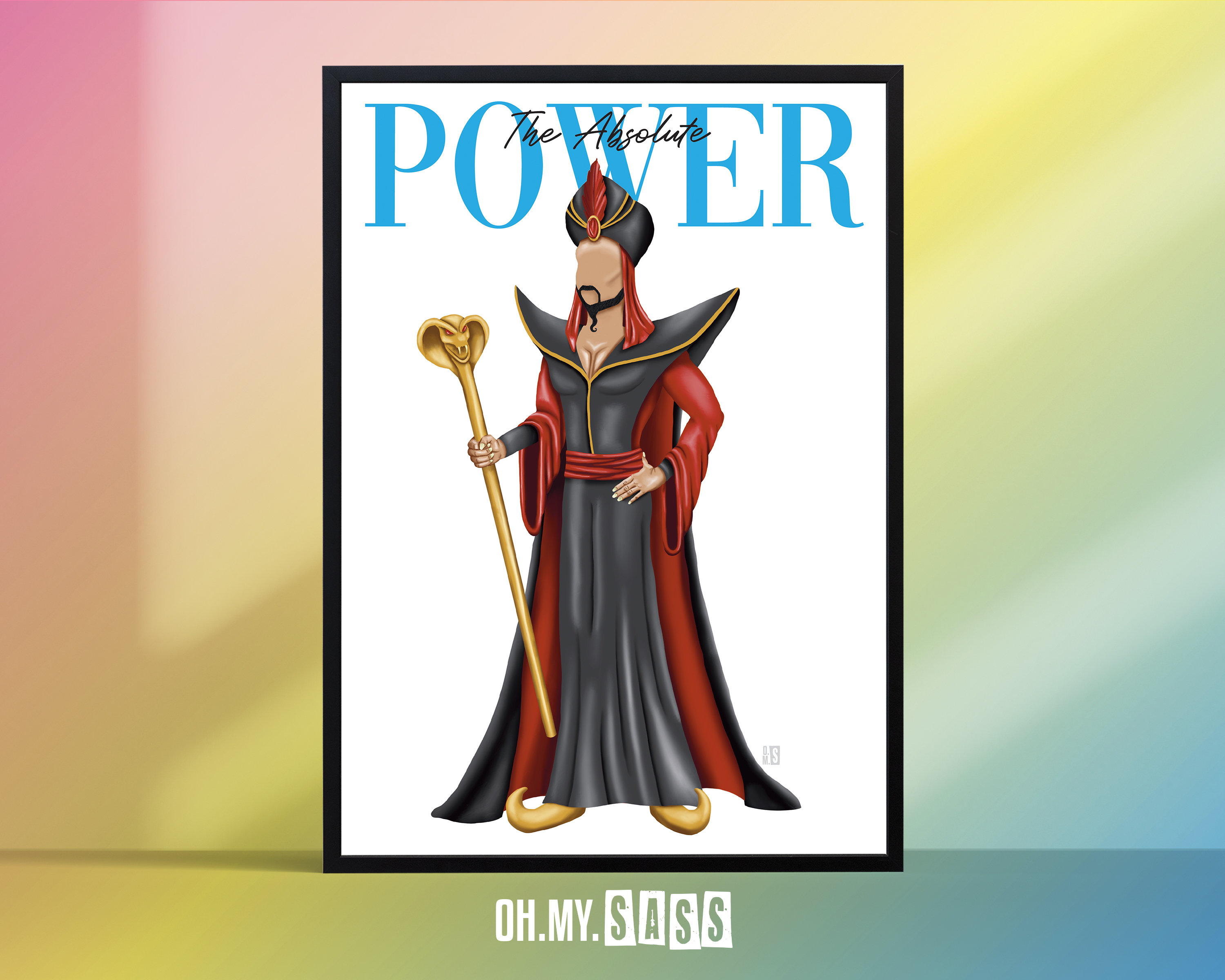 Disney Jafar Magazine Cover Print Aladdin Villain Poster - Etsy