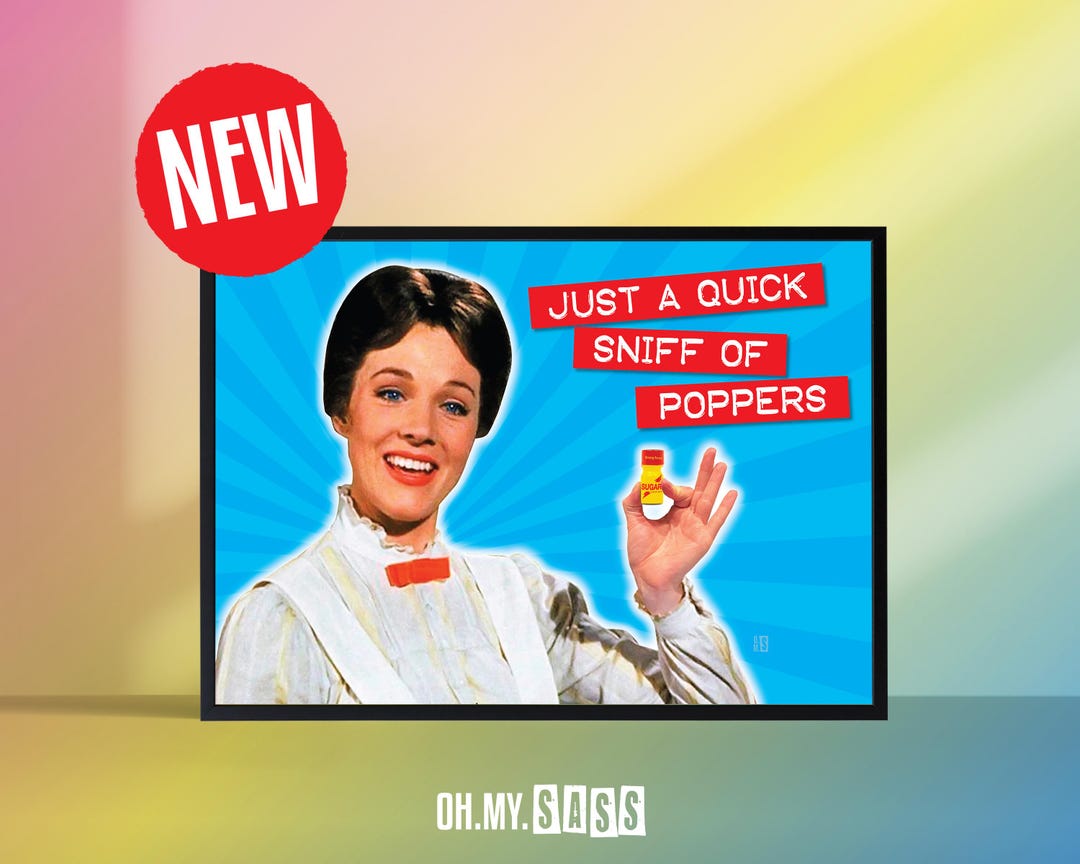 Funny Poppers Mary Poppins Print | Spoonful of Sugar | Rush Sniff ...