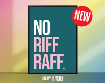No Riff Raff Poster - Etsy