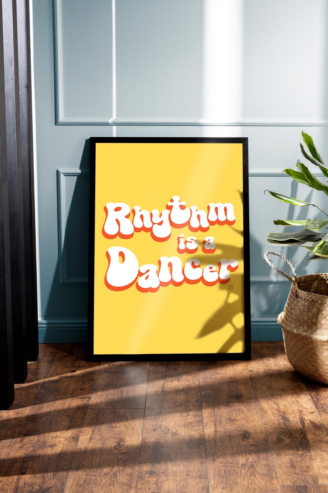 Rhythm is a Dancer Print | Retro Disco Style Wall Art | 60s 70s Font ...