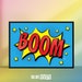Comic Book Pop Art Superhero Words | Kapow Wow Boom Sassy | Cool Kids ...