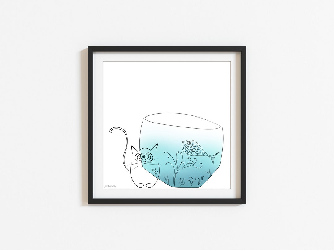 Just Curious - Art Print | Wall Art | Wall Decoration| Minimalist Art ...