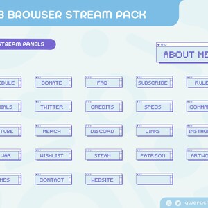 ANIMATED Browser Stream Package Customizable Pastel - Etsy