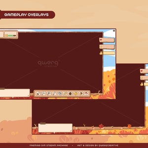 ANIMATED Farming Sim Stream Package | Autumn | Customizable | Animated ...