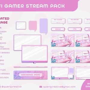 Digital Drawing & Illustration Simple Stream Graphics Twitch Animated ...