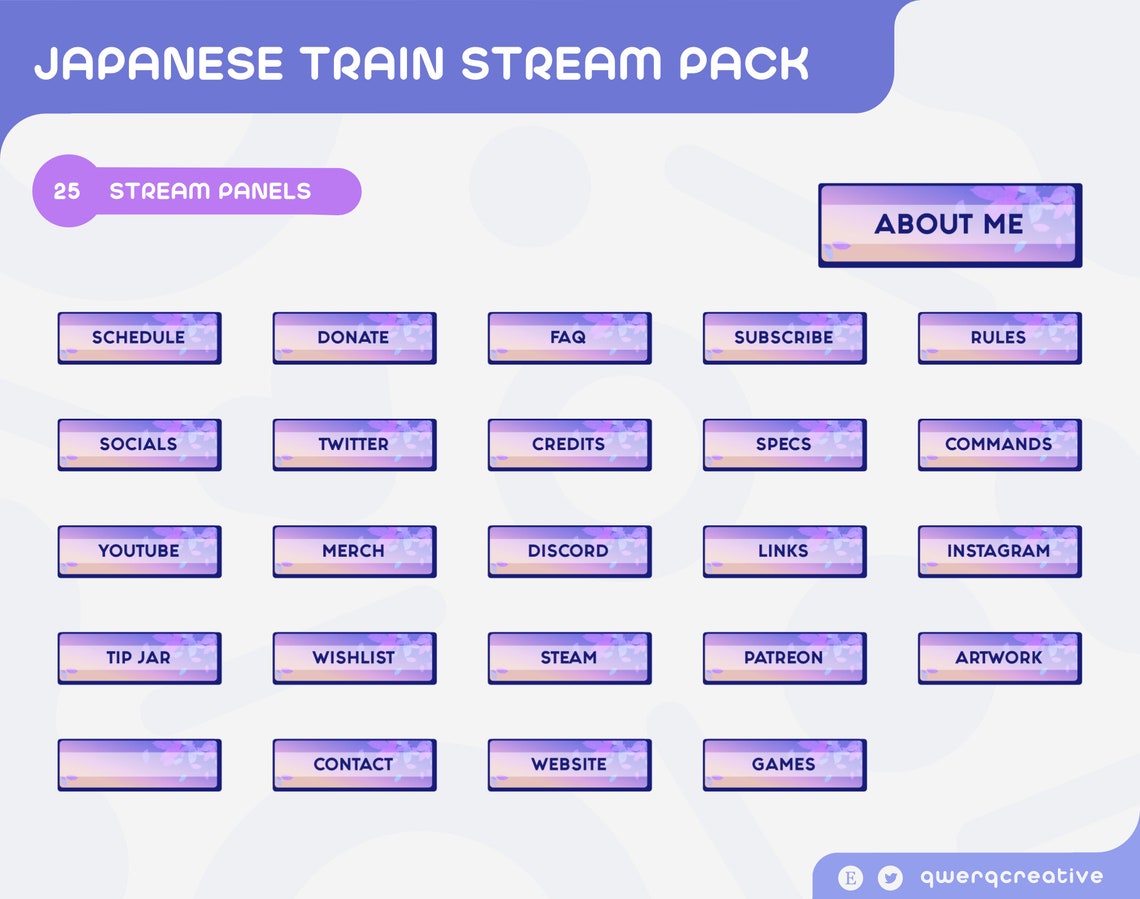 ANIMATED Japanese Sunset Train Stream Package Customizable - Etsy