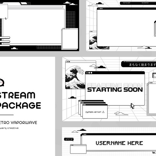 Aesthetic Windows Stream Overlay Package Twitch Overlay - Etsy Canada