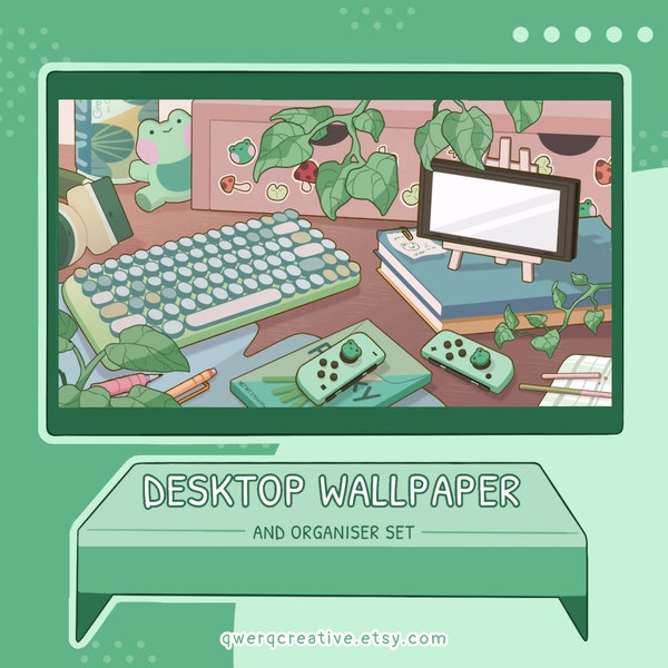 Frog Wallpaper Desktop - Etsy Frog Wallpaper Desktop - Etsy