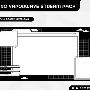 ANIMATED Retro Vaporwave Stream Package Customizable - Etsy