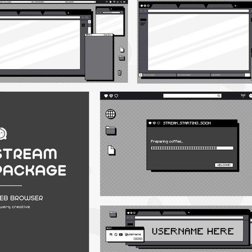 ANIMATED Browser Stream Package Customizable Pastel - Etsy