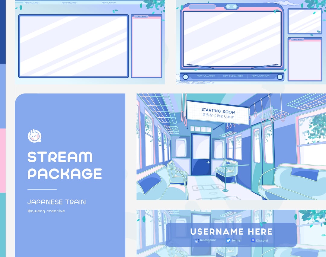 ANIMATED Japanese Train Stream Package Pastel Animated - Etsy