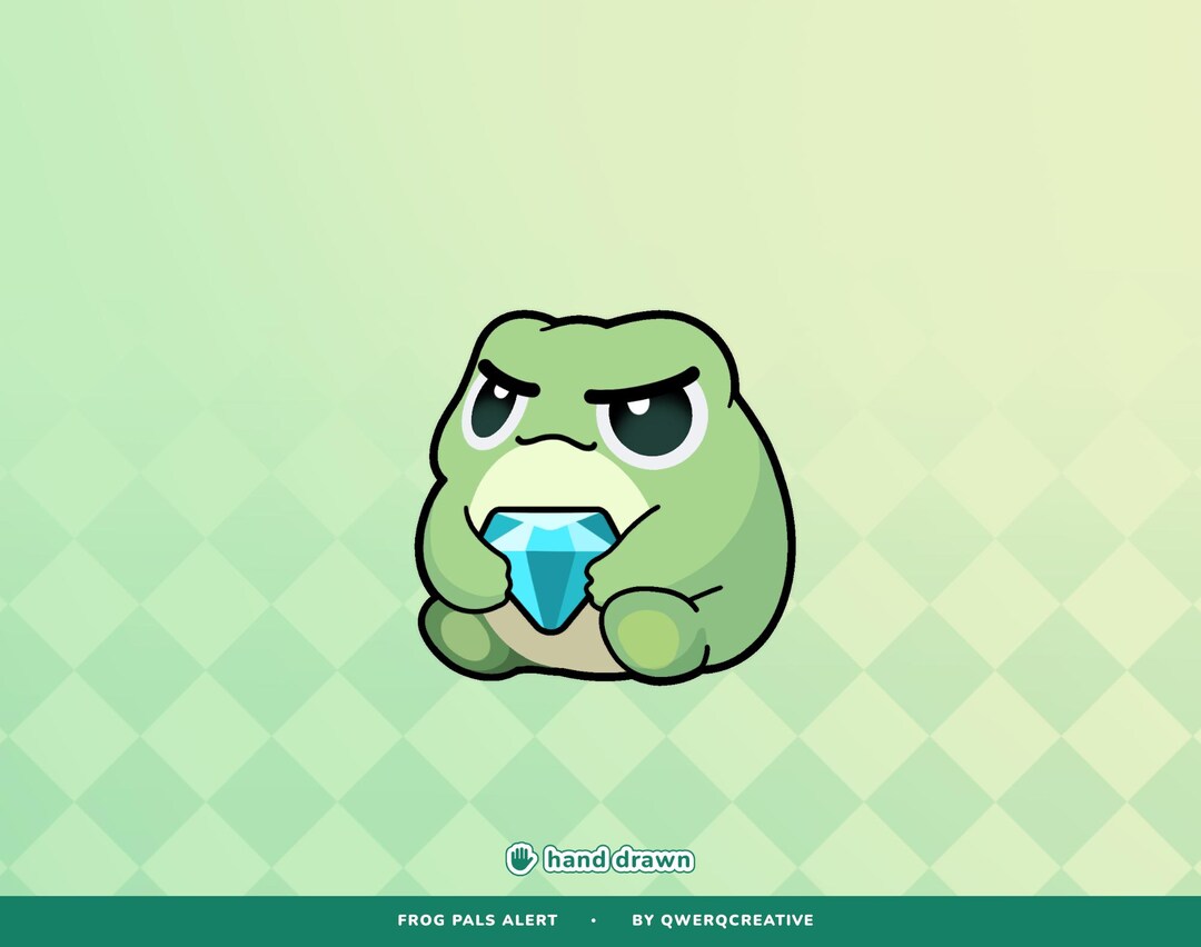 Frog Diamond Alert | Stream Alert | Pop up Notification | Frogcore ...