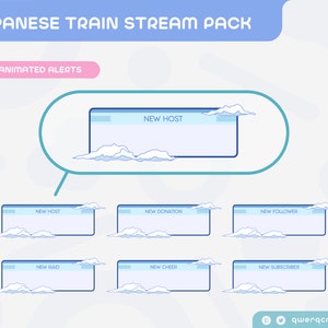 ANIMATED Japanese Train Stream Package Pastel Aesthetic - Etsy