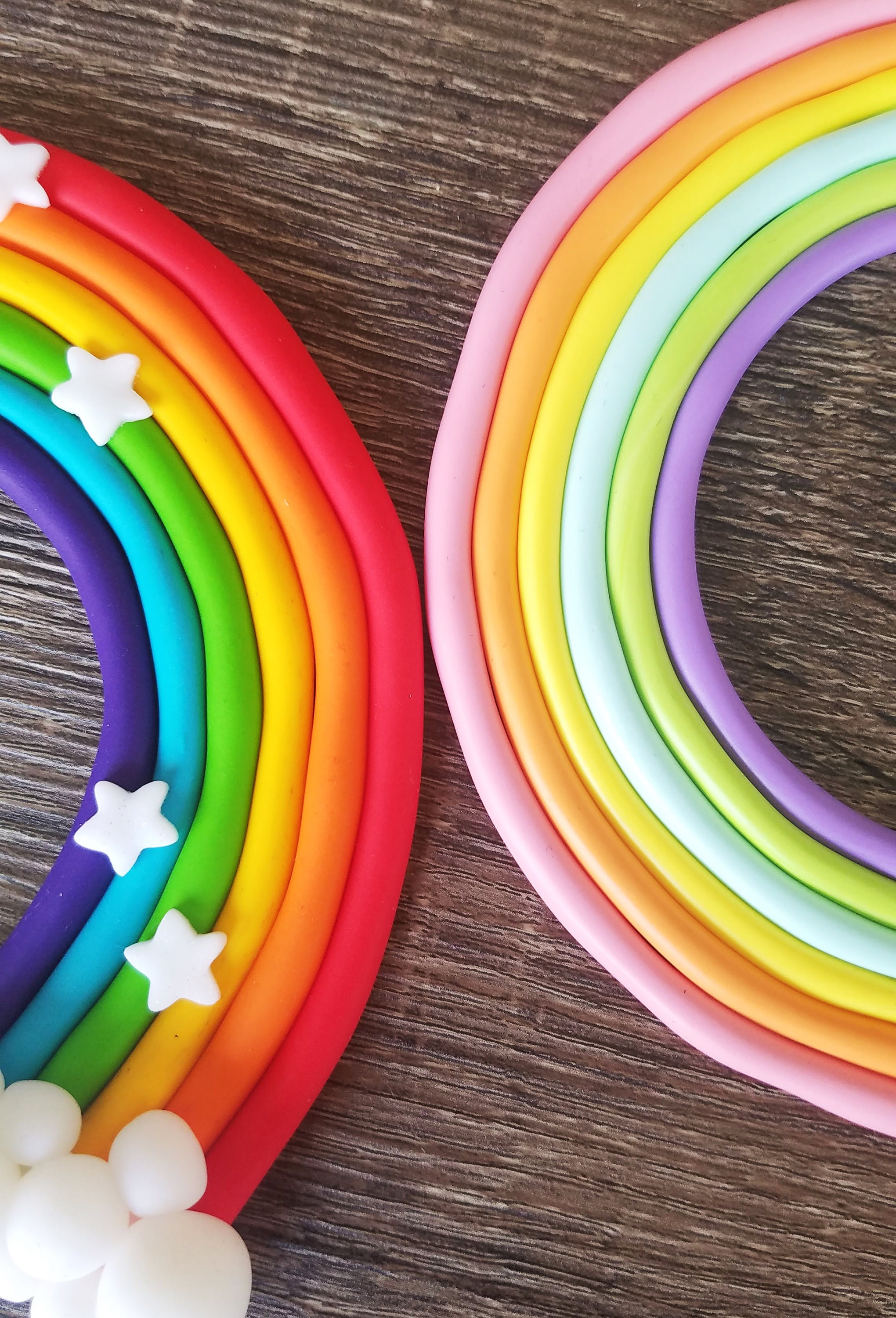 Rainbow Bundle CAKE TOPPER RAINBOW & Rainbow Numbers - Etsy