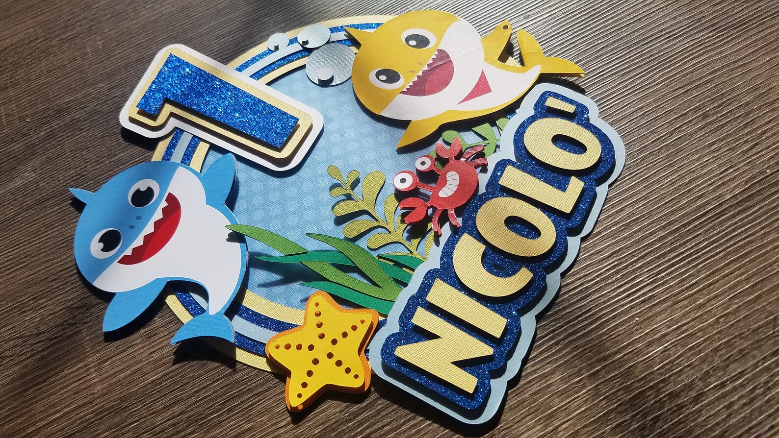 BABY SHARK 3D Cake Topper Cake Shaker Baby Shark - Etsy