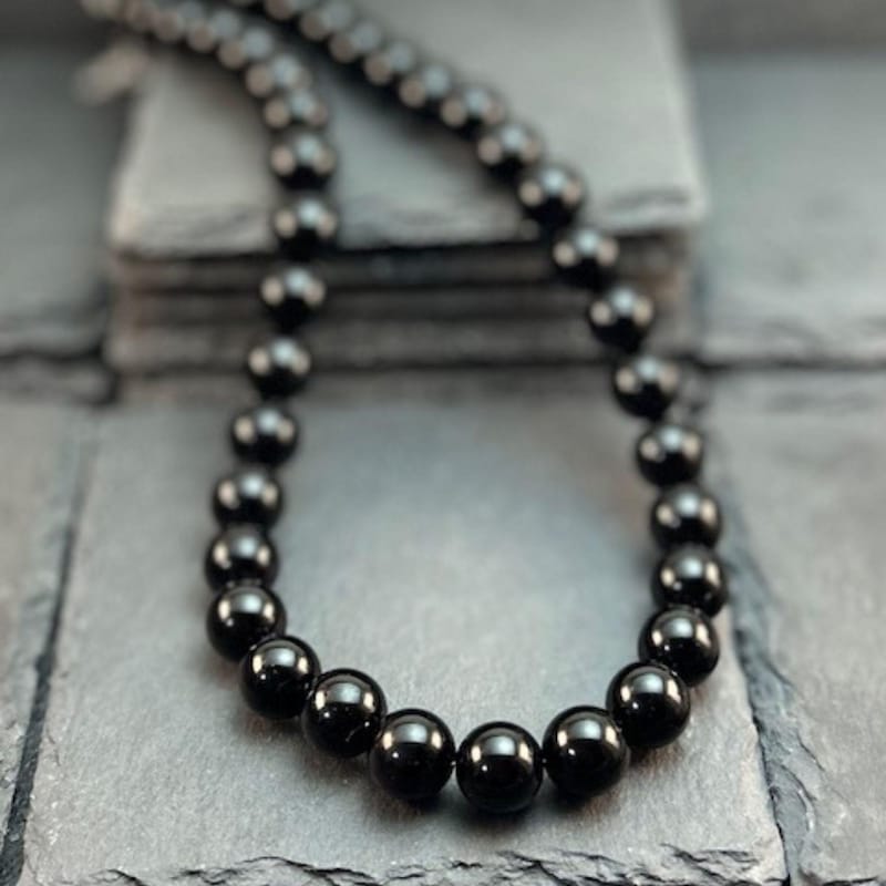 Obsidian Necklace - Etsy