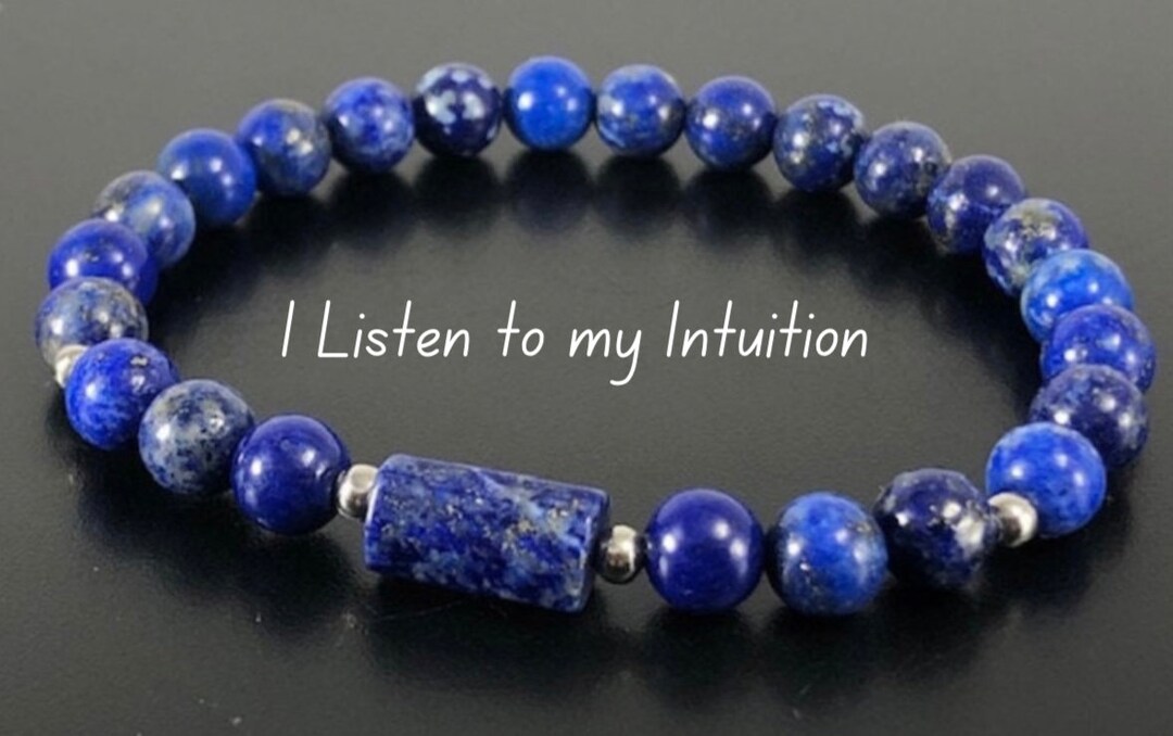 Positive Energy Bracelet, AA Natural Lapis Lazuli Gemstone Bracelet ...
