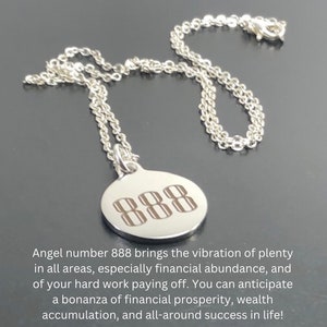 888 Necklace ,angel Numbers 888 , 888 Jewelry , Attract Abundance ...
