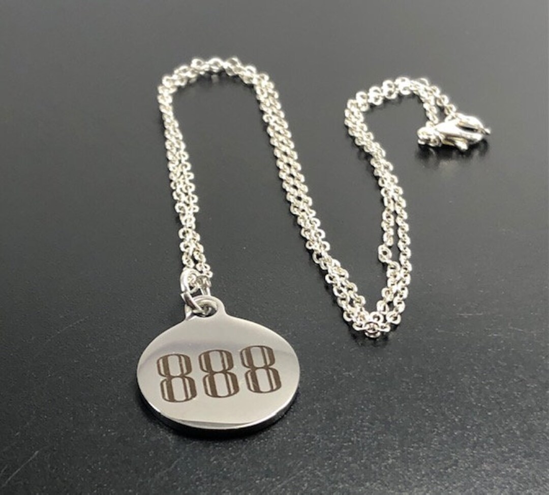 888 Necklace angel Numbers 888 888 Jewelry Stainless - Etsy