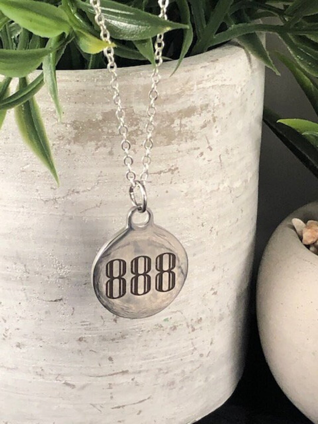 888 Necklace ,angel Numbers 888 , 888 Jewelry , Attract Abundance ...