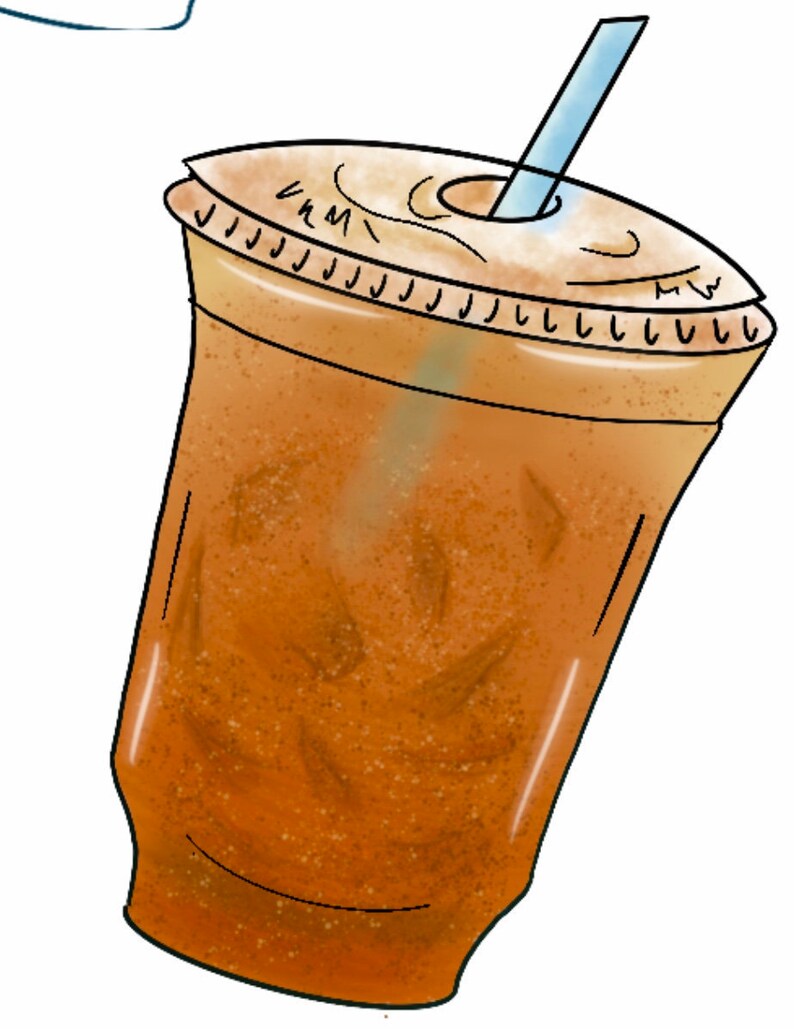 Iced Coffee Sticker - Etsy