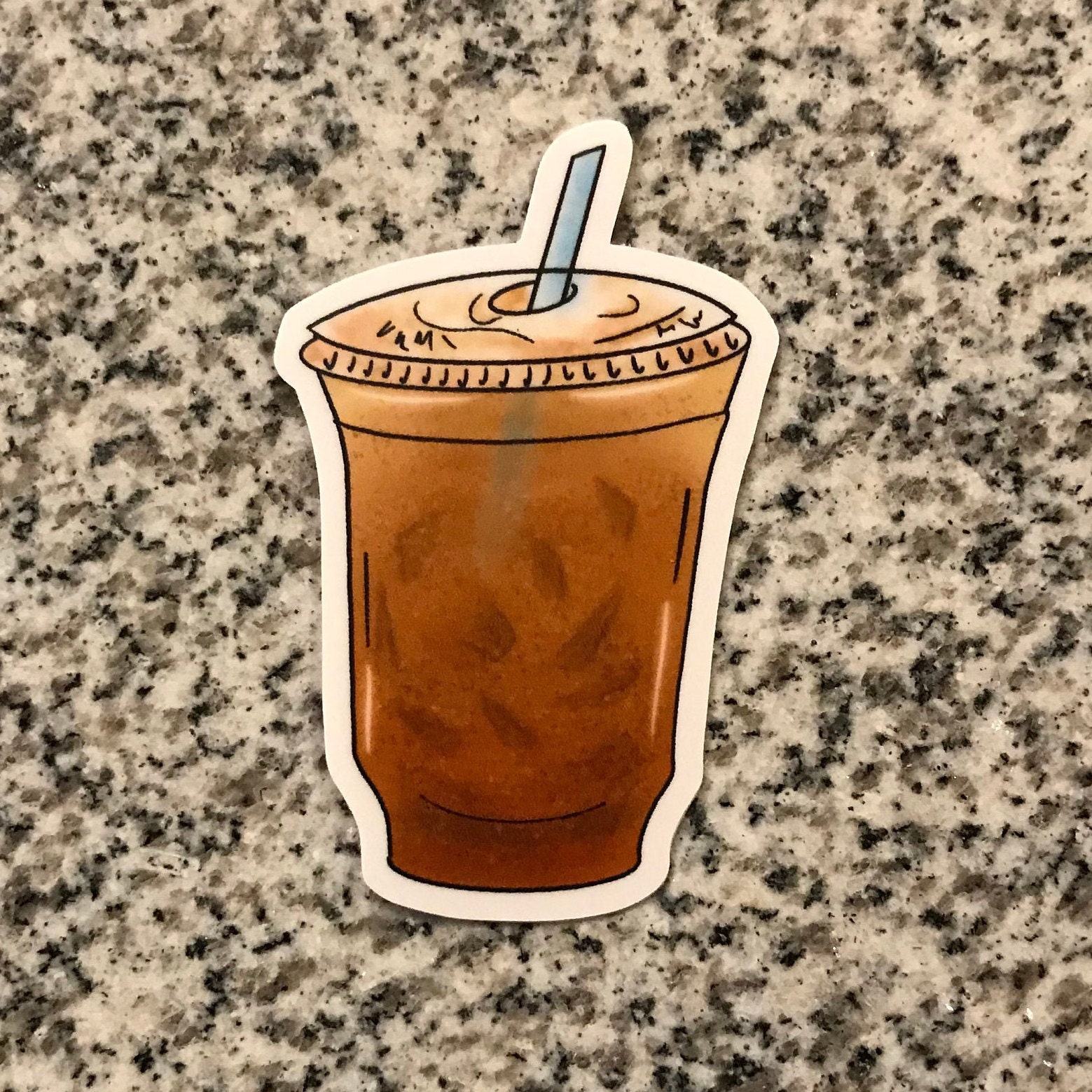 Iced Coffee Sticker - Etsy