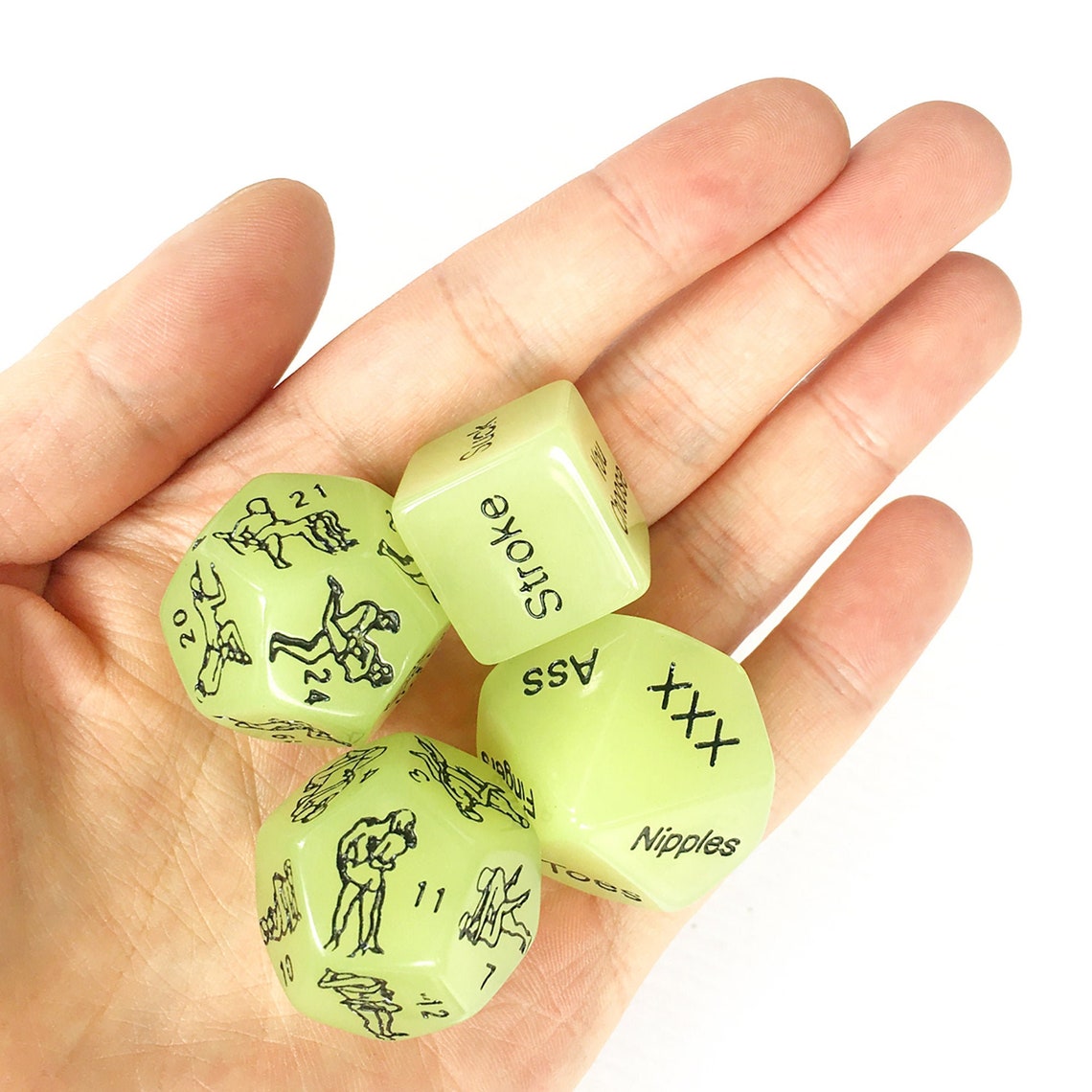 4 Pack Sex Dice Sex Game Dice For Adult Light Dice Role Etsy