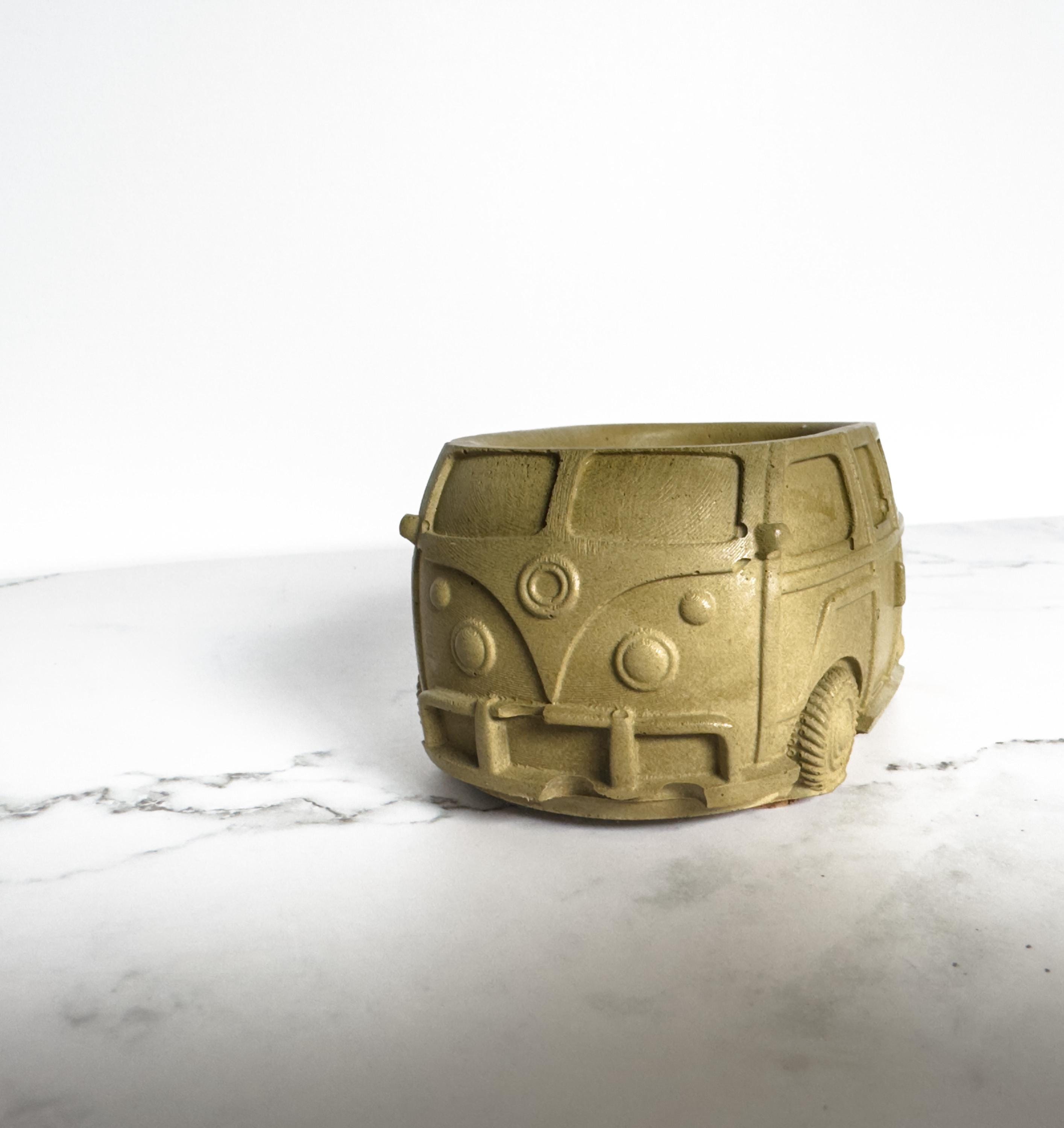 Vintage Bus Planter | Concrete Planter | Indoor Planter | Vintage Bus ...
