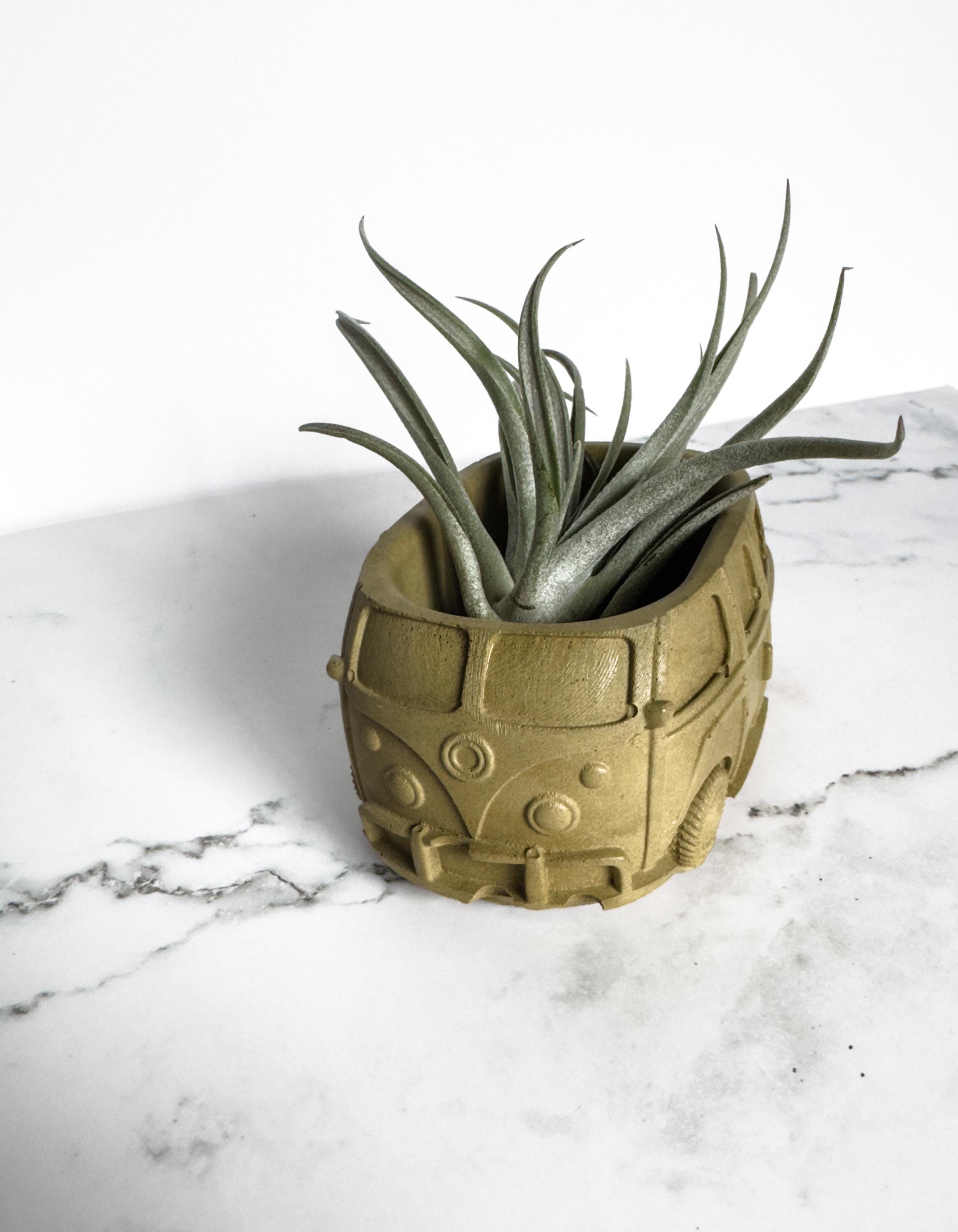 Vintage Bus Planter | Concrete Planter | Indoor Planter | Vintage Bus ...