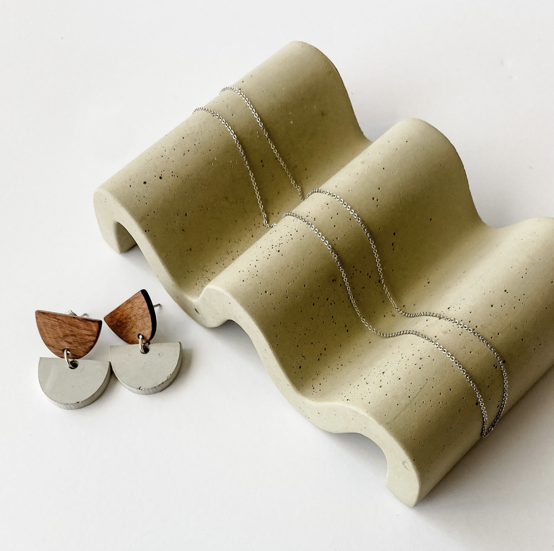 Wave Tray Concrete Wave Tray Jewelry Dish Soap Tray - Etsy