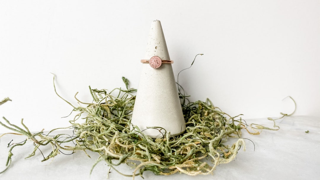 Ring Tree Small Concrete Ring Tree Jewelry Storage Concrete Decor Gift ...