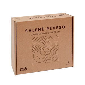 Memory Game Šalené Pexeso Wooden Geometry Patterns Shape Game Gift - Etsy