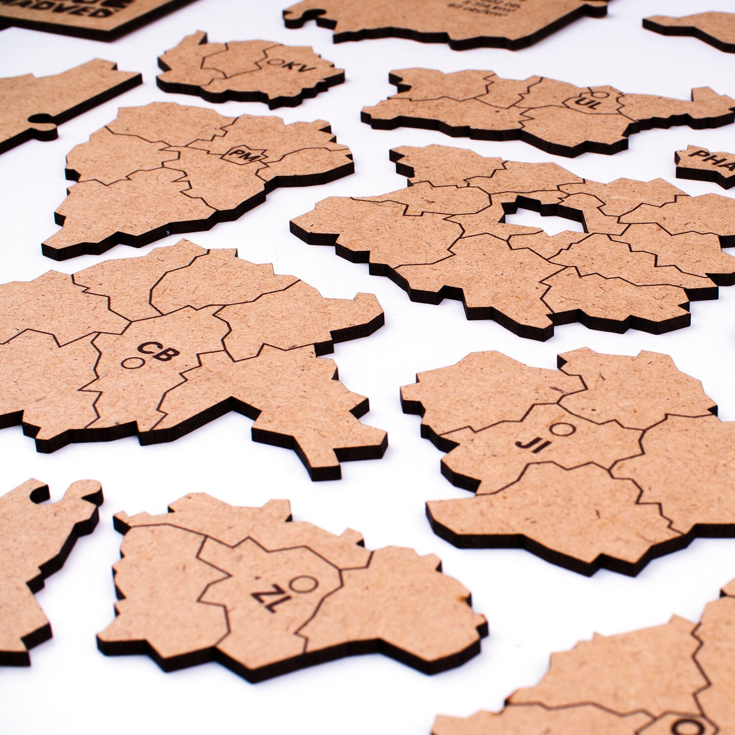 Czech Counties Map Puzzle of Czech Republic Geography Puzzle - Etsy