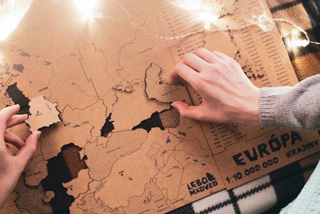 Europe Map Puzzle of Countries Geography Puzzle Wooden Educational ...