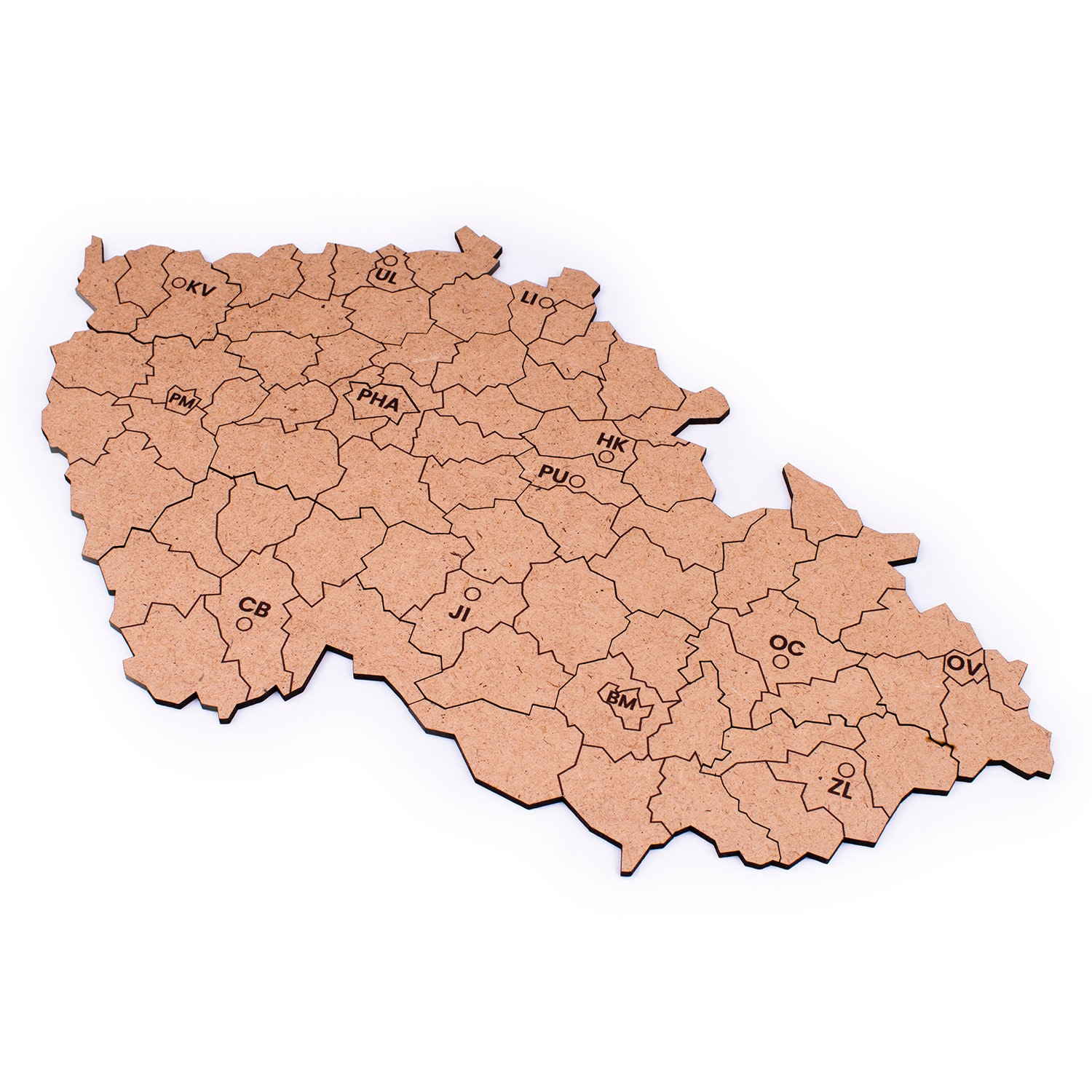 Czech Counties Map Puzzle of Czech Republic Geography Puzzle - Etsy
