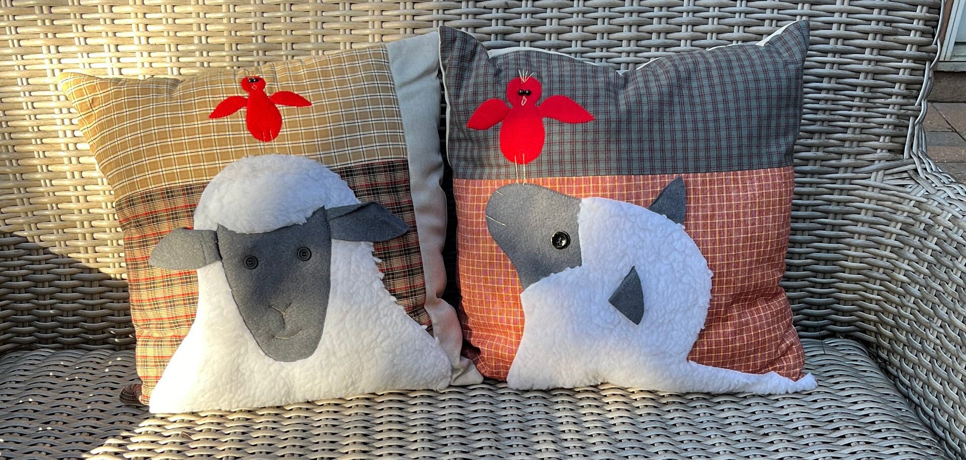 Throw Pillow, Sheep Lamb Pillow, Wooly Lamb Pillow, Easter, Christmas ...